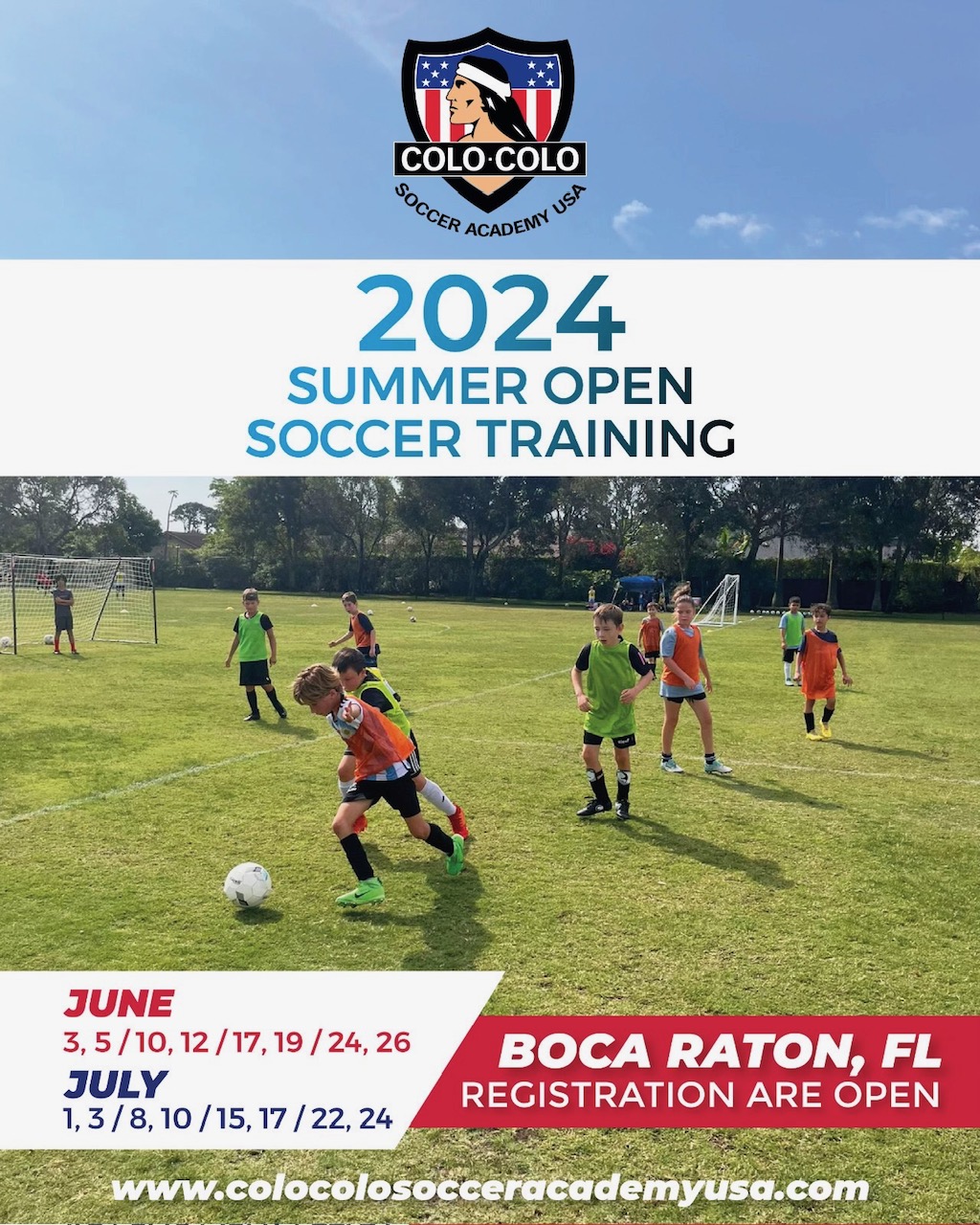 Boca Raton Summer Open TrainingOLD | Colo Colo Soccer Academy USA